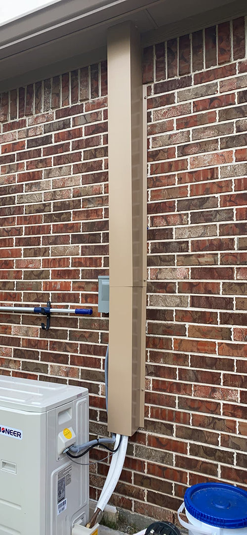 Residential Series - 16 Ounce Copper Metal HVAC Line Set Covers